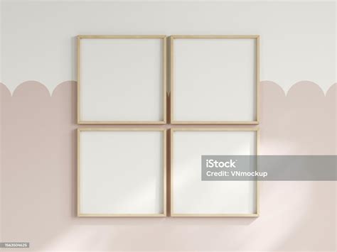 아늑한 소녀 방 인테리어의 프레임 모형 포스터 모형 3d 렌더링 0명에 대한 스톡 사진 및 기타 이미지 0명 3차원 형태 가구 Istock