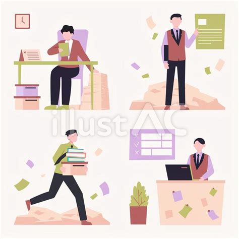 免費矢量 各種上班族