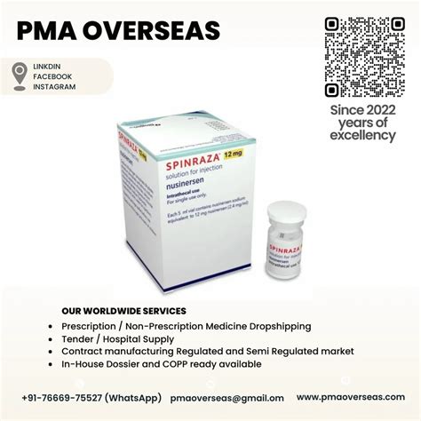 Spinraza Nusinersen 12mg Injection Prescription Treatment Spinal Muscular Atrophy At Rs 90000