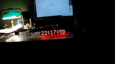 Led Matrix Clock With Esp8266 Or Esp32 Youtube
