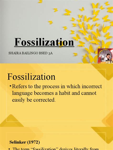 Fossilization Shaira Bailingo Pdf Second Language Morphology