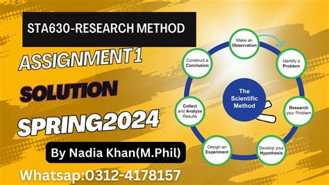 Sta630 Assignment 1 Solution 2024 Sta630 Assignment 1 Solution Spring 2024 Assignment 1