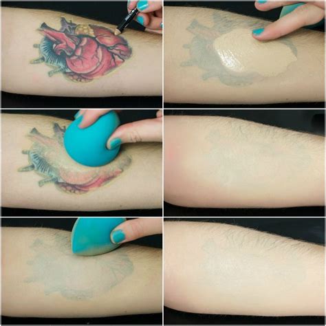 How To Cover Up Tattoos With Only Two Drugstore Makeup Products Cover Up Tattoos Cover