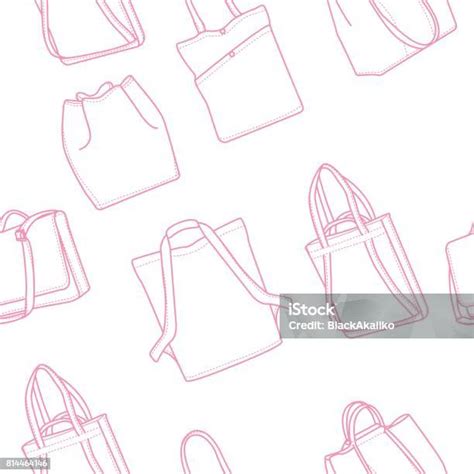 손으로 그려 패션 가방 흰색 바탕에 완벽 한 등 손으로 그린 스타일 유행 가방 설정합니다 벡터 일러스트 레이 션 가방에 대한 스톡 벡터 아트 및 기타 이미지 Istock