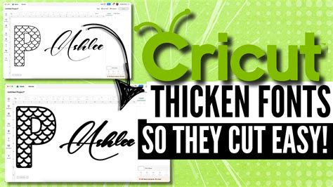 Quick And Easy Tips To Thicken Fonts In Cricut Design Space Youtube