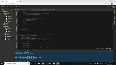 Cs50 Ide Speller Trie Issue CS50 Stack Exchange