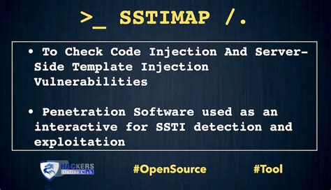 Sstimap To Check Code Injection And Server Side Template Injection