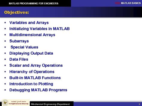 Matlab Programming For Engineers Introduction To Matlab Basics