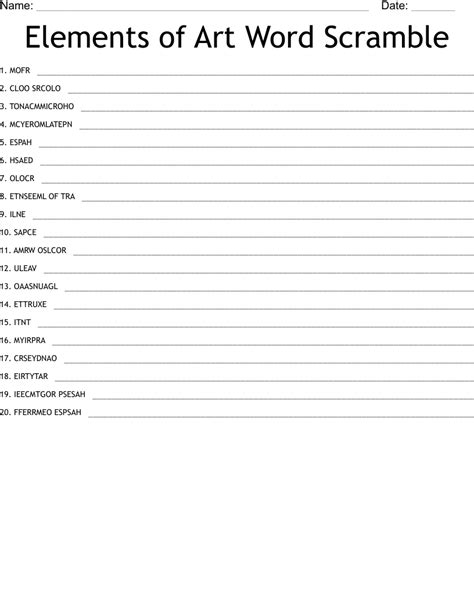 Jumbled Words Design