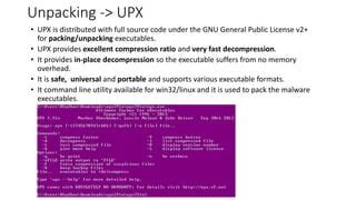 Remnux Tutorial Statically Analyse Portable Executable Pe Files Pptx