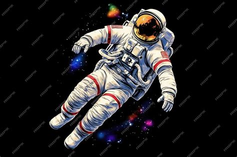 Premium Ai Image An Astronaut Floating In The Vastness Of Space