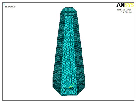 Meshed Model Ansys Screen Shot Download Scientific Diagram