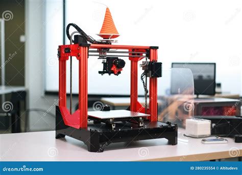 3d Printing Robot In Mid Print Extruding Filament In Intricate Pattern