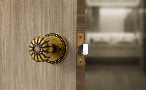 Sorwduerm Antique Brass Door Knob Passage Door Knobs Interior Door Knob