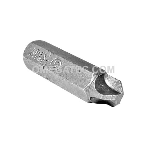 apex 4 tri wing insert bit 5 16 hex drive twe 4 driver bits by omega technologies