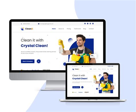 Cleaning Service Landing Page Ui Design On Behance