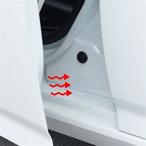 자동차 도어 닫힘 충돌 방지 실리콘 패드 충격 방지 방음 조용한 소음 방지 버퍼 스티커 자동차 액세서리 외관 액세서리