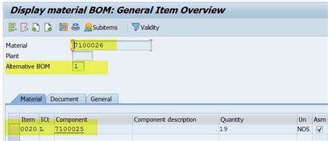 Selection Of The Alternate Bom Of A Phantom Item Sap Community