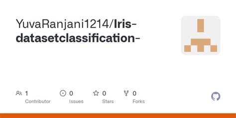 Github Yuvaranjani1214iris Datasetclassification