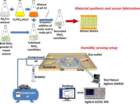 Schematic Showing Mos2 Functionalization By Pt Nps Sensor Fabrication Download Scientific