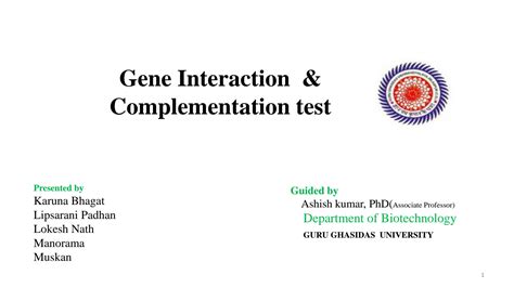 Solution Gene Interaction And Complementation Test Final Ppt 1 Studypool