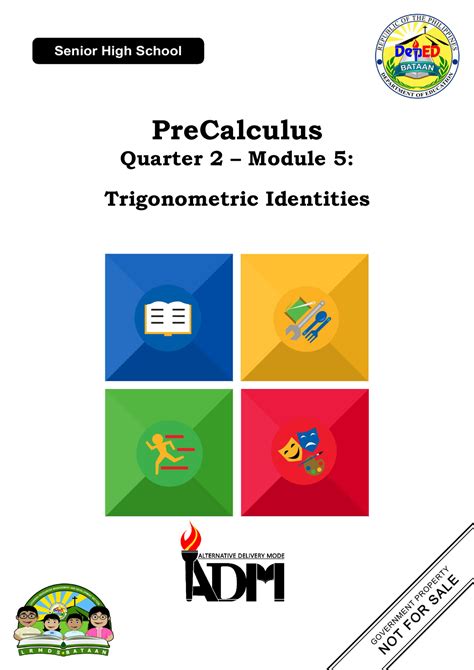 Pre Calculus Q2 M5 Trigonometric Identities Precalculus Quarter 2