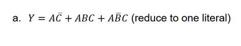Solved Simplify The Following Boolean Equations Using
