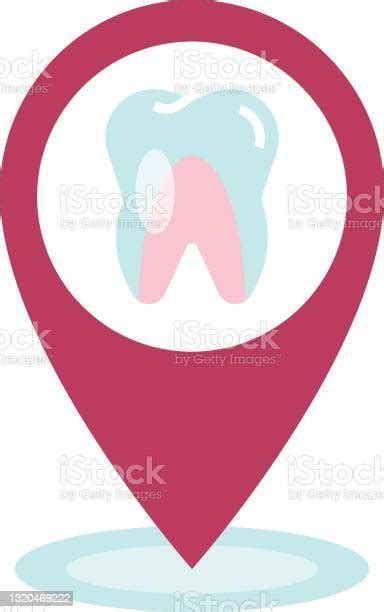내 주변 치과 의사 개념 치과 진료소 Gps 위치 핑 지도 벡터 다채로운 아이콘 디자인 흰색 배경에 구강 위생 기호 벡터에 대한 스톡 벡터 아트 및 기타 이미지 Istock