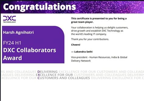 Harsh Agnihotri On Linkedin Excitement Collaboration Hardwork Dxctechnology 10 Comments