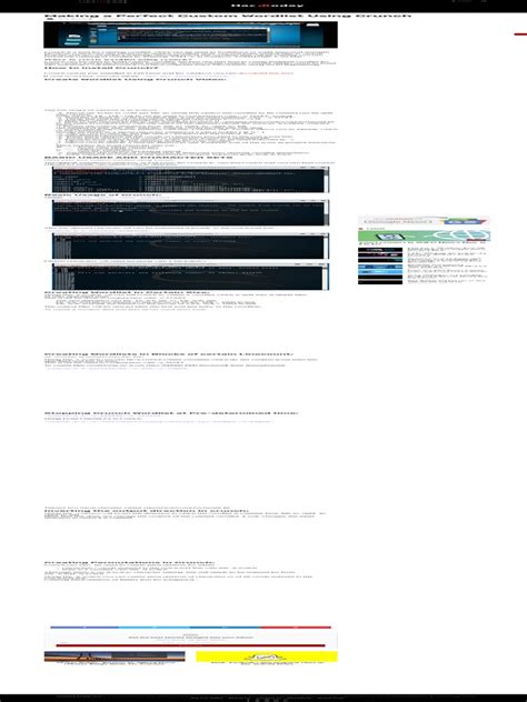 making a perfect custom wordlist using crunch pdf character