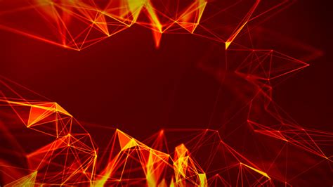 추상 화재 빨간색 기하학적 배경 미래 지향적 인 기술 스타일 네온 사인 Hud 요소 우아한 빅 데이터 시각화 연결에 대한 스톡 벡터 아트 및 기타 이미지 Istock