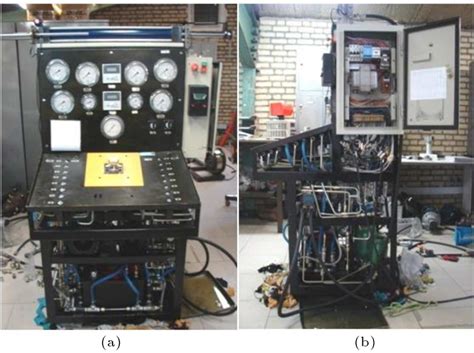 A Front View Of The Hydraulic Tester B Download Scientific Diagram