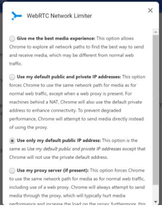 Installing The WebRTC Network Limiter Extension For Google Chrome TetraVX Support