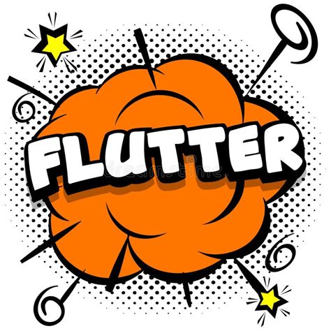 flutter comic bright template with speech bubbles on colorful frames