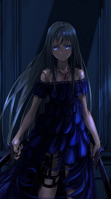 Dark Blue Anime Wallpapers Wallpaper Cave