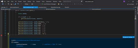 C Conditional Breakpoint Vs Community 2019 Stack Overflow
