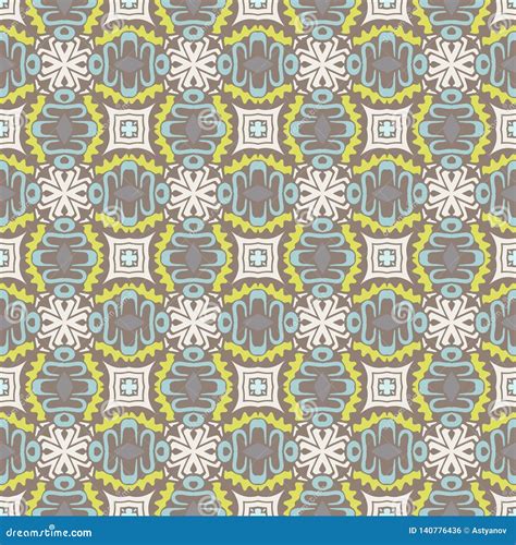 Seamless Abstract Geometric Tile Pattern Surface Design Stock Vector Illustration Of Festive