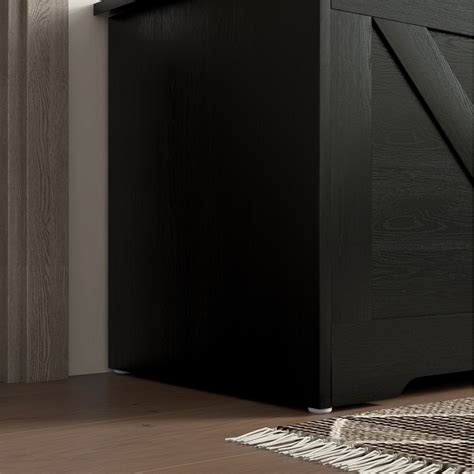 Homcom 100l Wooden Storage Chest With Safety Hinges
