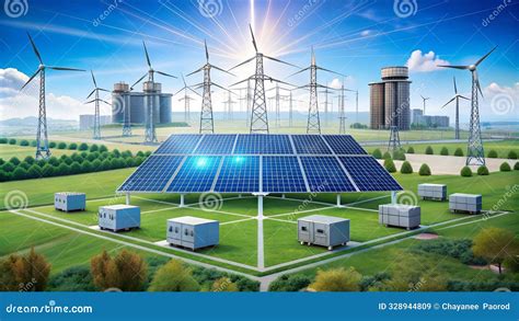 Distributed Generation With Centralized Power Comparison Outline Diagram Cartoon Vector