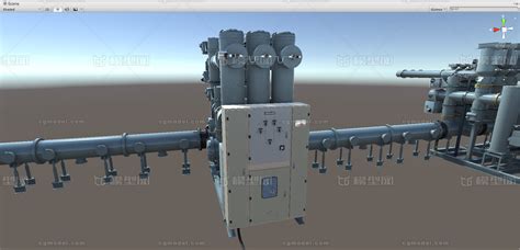 Gis 气体绝缘全封闭组合电器模型 工业设备模型库 Maya Ma Mb 模型下载 Cg模型网
