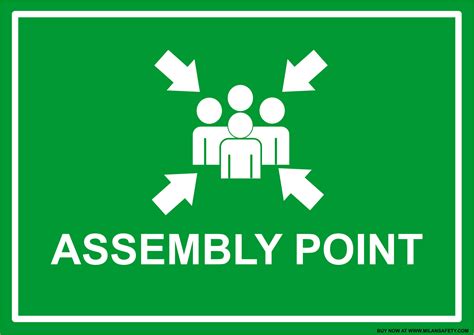 Assembly Point Signage Milansafety