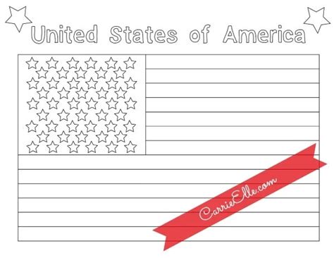 Free Printable American Flag Worksheets Library