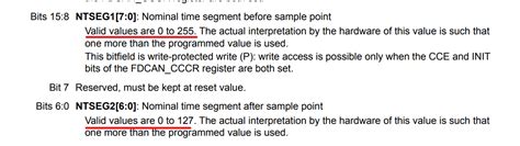 Solved Fdcan Bit Time Config For Classic Frame Stm32h563v Stmicroelectronics Community