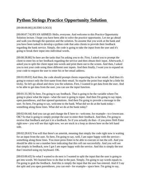 Python Strings Practice Opportunity Solution Pdf Gmail Bracket