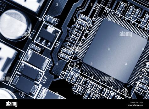 Electronic Circuit Chip On A Power Circuit Board Stock Photo Alamy