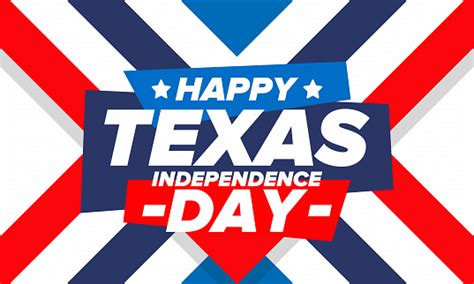 텍사스 독립기념일 3월에 매년 열리는 유니테스 미국의 자유 휴가 외로운 별 깃발 텍사스 플래그 애국적인 표지판과 요소 포스터 카드 배너 및 배경 벡터 일러스트레이션 3월에