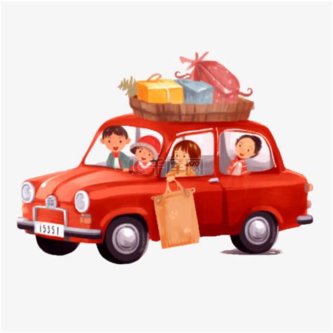 卡通假日结伴出游旅游旅行素材图片免费下载 千库网