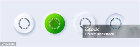 루프 화살표 선 아이콘입니다 화살촉을 새로 고칩니다 선 아이콘 벡터 0명에 대한 스톡 벡터 아트 및 기타 이미지 0명 3차원 형태 고급 Istock