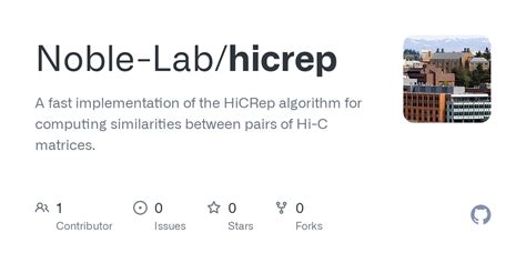 github noble lab hicrep a fast implementation of the hicrep
