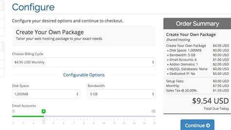 Configurable Package Addon WHMCS Marketplace